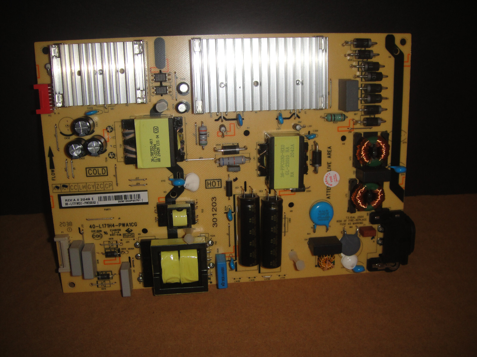 TCL 65S435 BOARD P/N 40-L171H4-PWA1CG / 08-L171WD2-PW200AD / 301203. | eBay