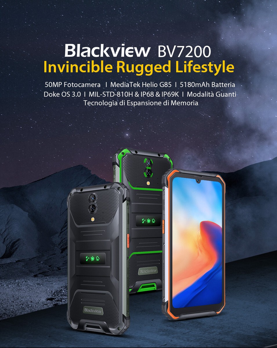 Blackview BV7200 Verde Procesador MediaTek Helio G85, 50% OFF