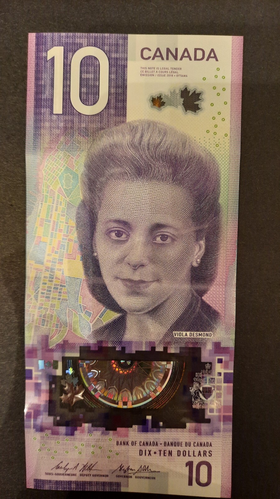 Canadian Polymer 10 Dollars Vertical Bank Note 2018 FFE Not To Many Was ...