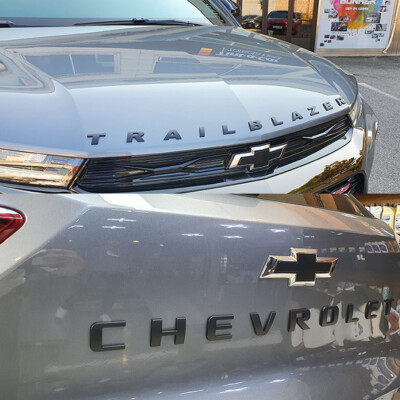 GM Chevy TrailBlazer / Chevrolet Black Letters Emblem Badge 2p Set | eBay