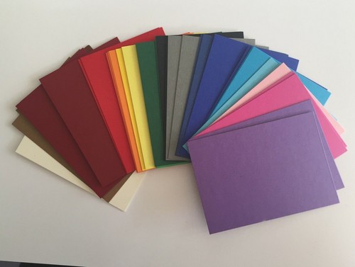 A5 Cards x 50 Mixed Colours blank card stock 270gsm | eBay Australia