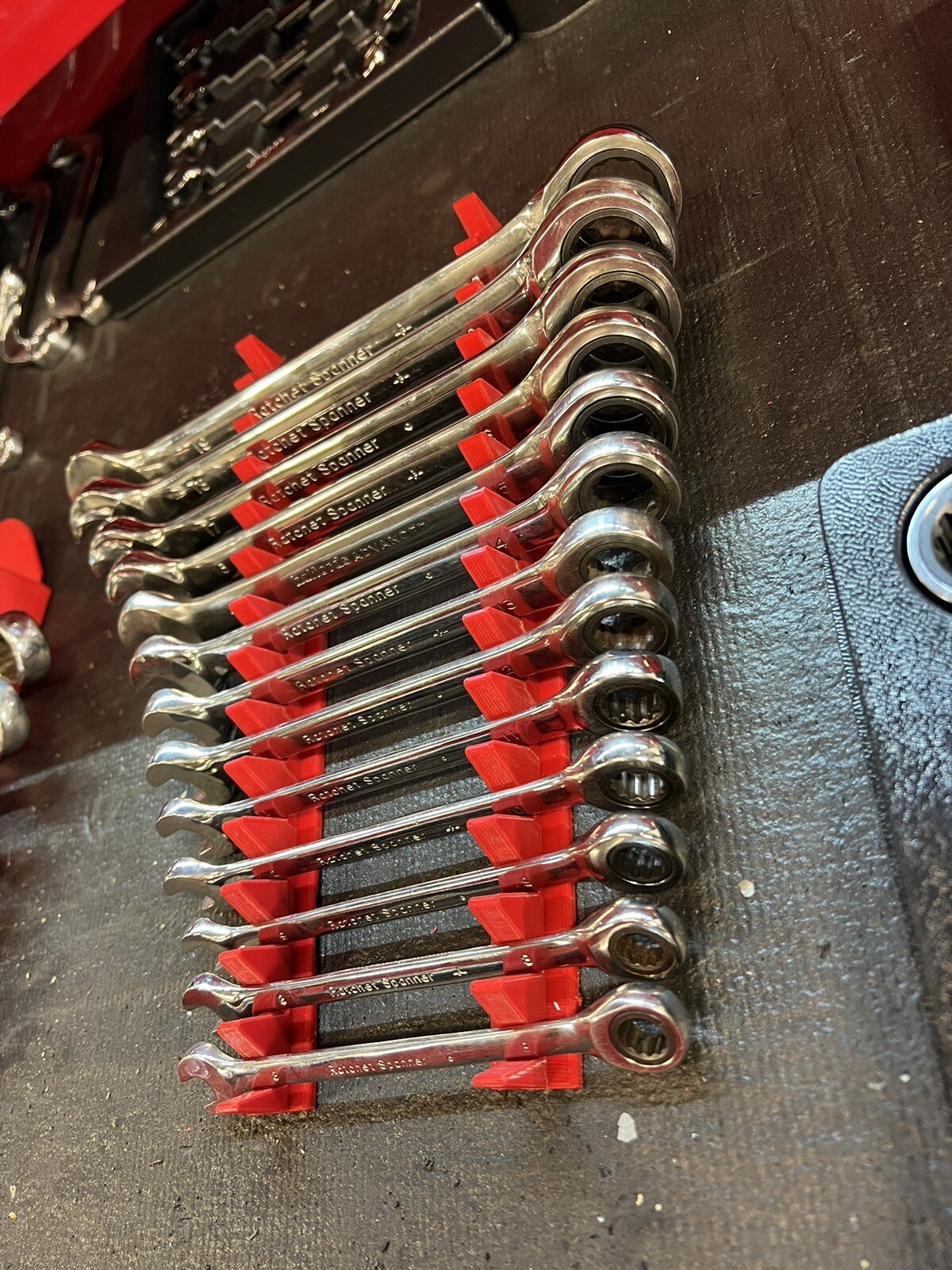 Shark Teeth Spanner Rack | Spanner Holder | Wrench Rack | Drawer ...