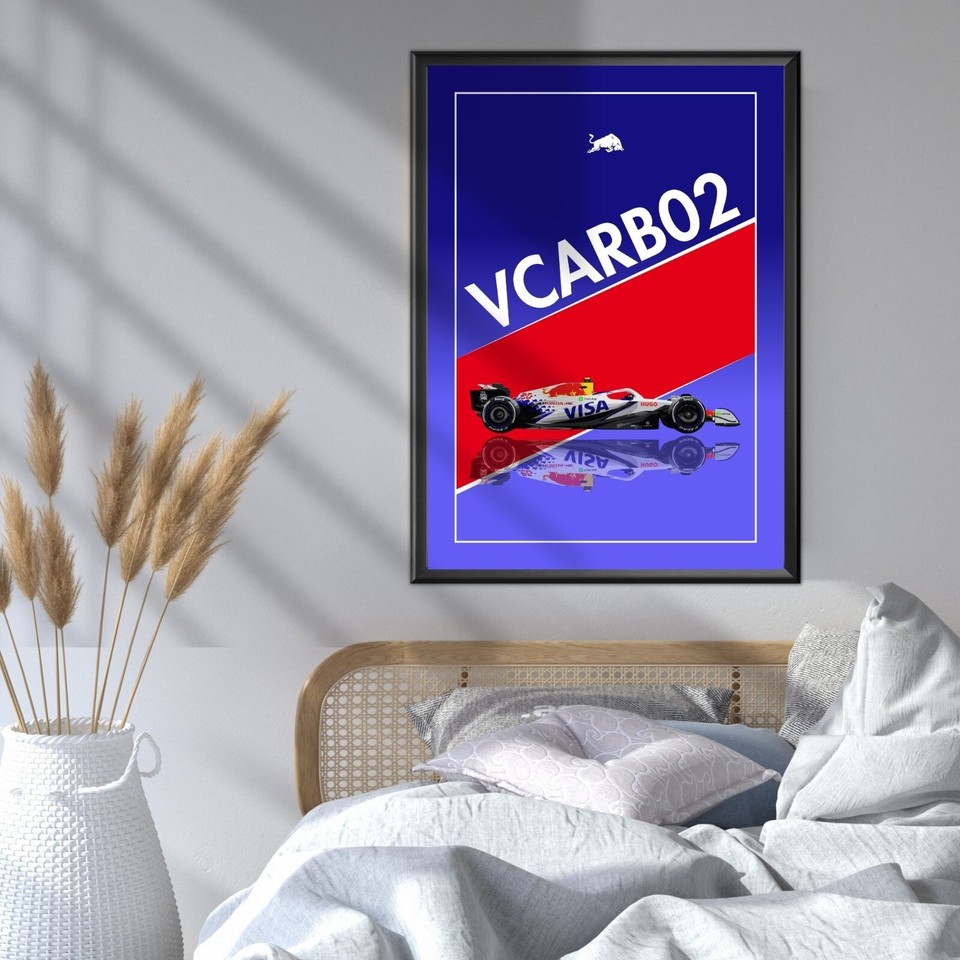 Racing Bulls VCARB 02, Formula 1, F1 Merch, Poster, Print, F1 Car 2025 ...