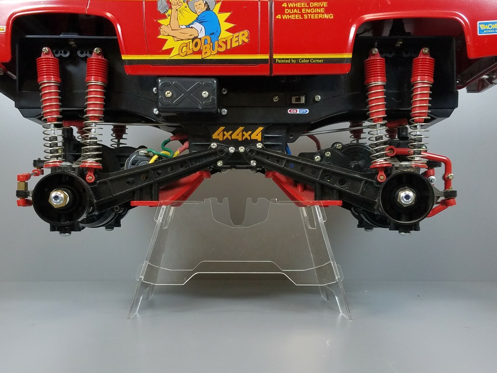 Acrylic Toy Display Stand TAMIYA 1/10 R/C Super Clodbuster Bullhead ...