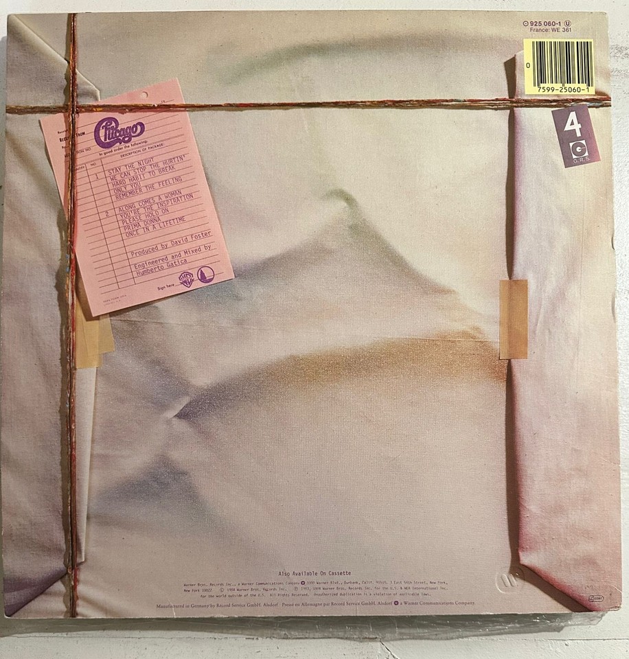 CHICAGO – CHICAGO 17 - VINYL LP BLACK - WARNER *1984 - VG+ - A16 ...