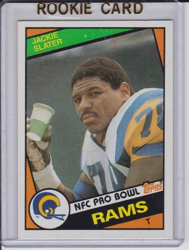 Jackie Slater 1984 Topps Rookie Card # 286-Hall of Famer-Los Angeles ...