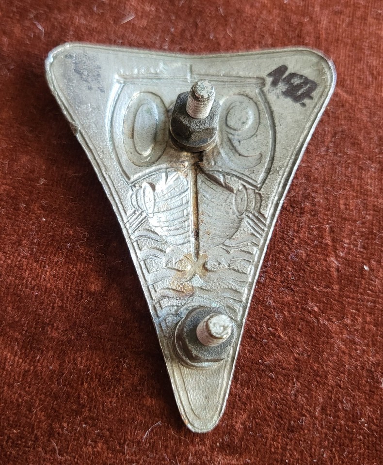 VINTAGE ENAMEL AUTOMOBILE CAR RADIATOR EMBLEM / BADGE # ROVER 90 GREAT ...