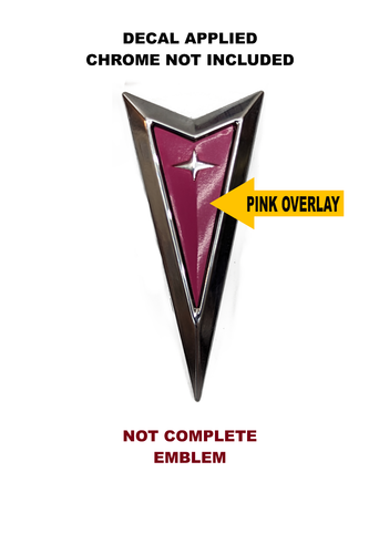 Pontiac Solstice REAR 2006 - 2008 Emblem Logo OVERLAY Vinyl Decal Color ...
