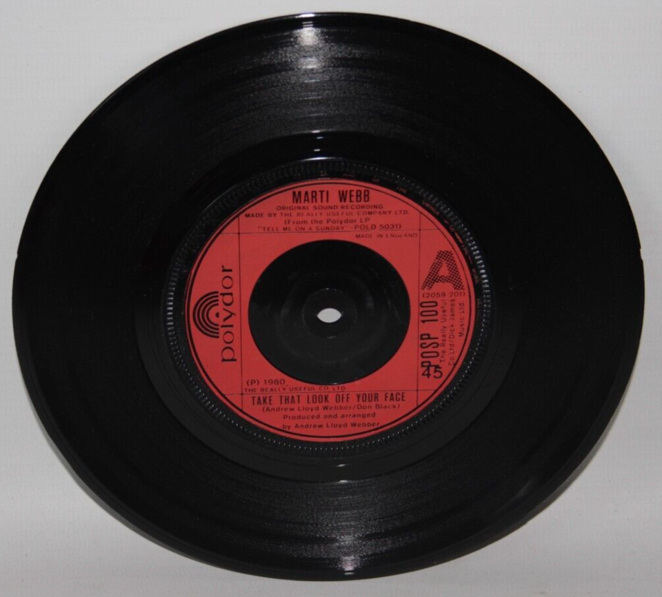 Marti Webb - Take That Look Off Your Face - 1980 Vinyl 7" Single - POSP ...