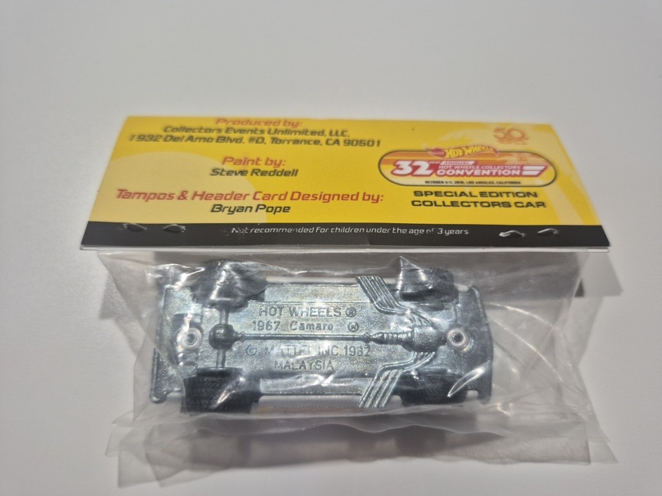 Hot Wheels RLC 32nd Collectors Convention Dinner Car '67 Camaro White ...