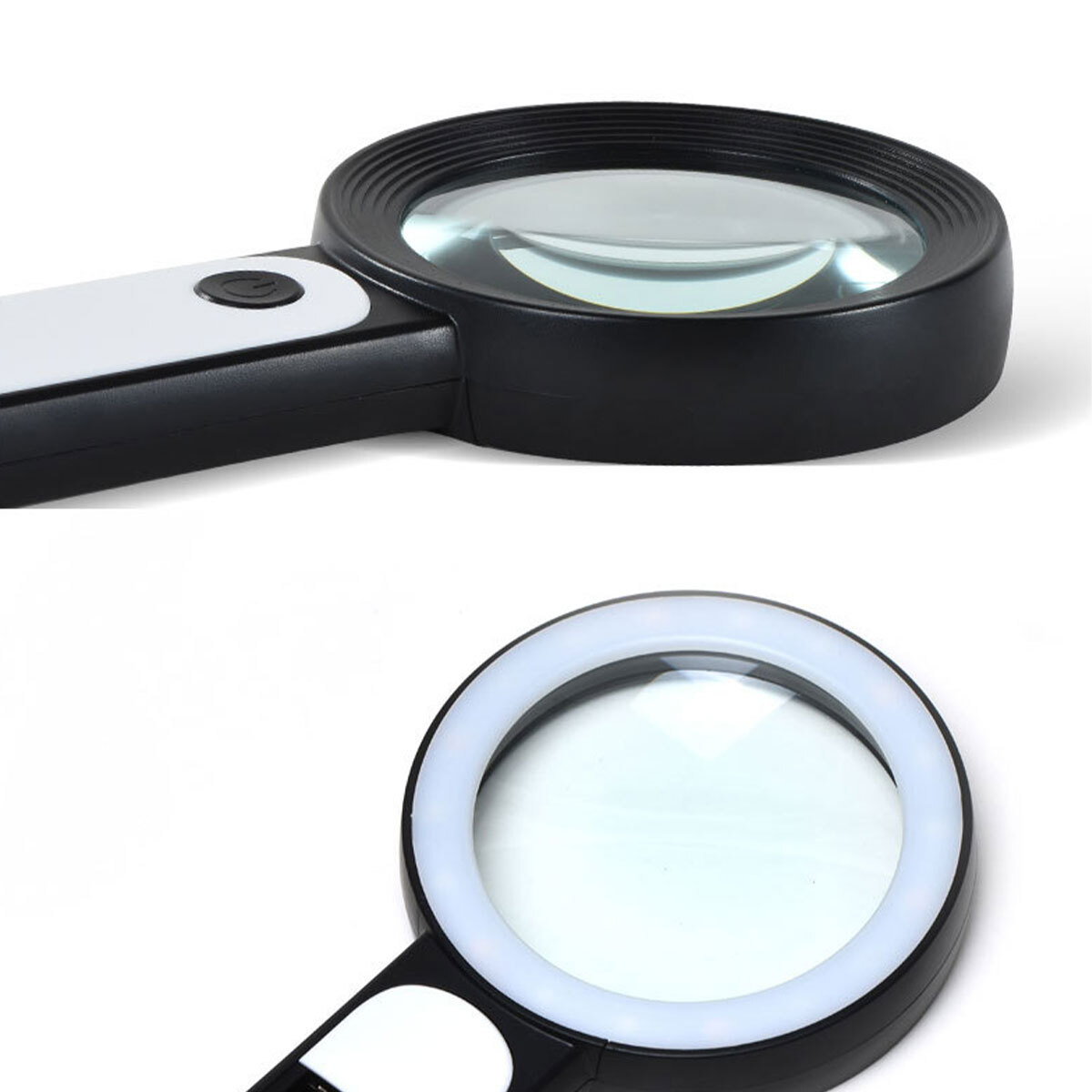 Magnifying Glass with 18 LED Lights 30X Handheld Large Magnifying Glass ...