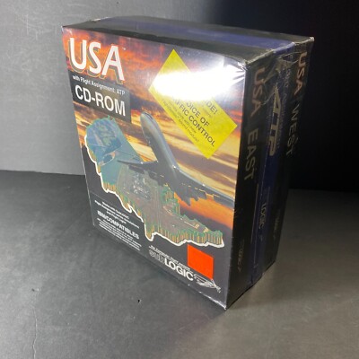 SEALED NEW SubLogic USA EAST/ WEST / Flight Assignment CD ROM Flight ...