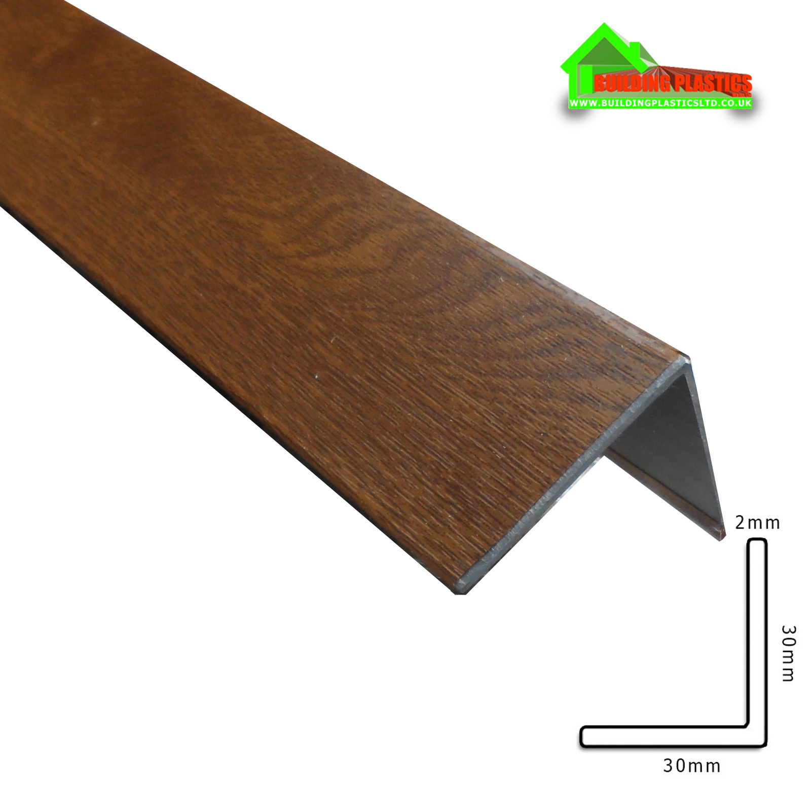 PLASTIC UPVC PVC CORNER 90 DEGREE ANGLE TRIM 2 X 2.4m VARIOUS SIZES AND ...