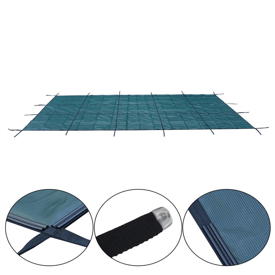 18x34 ft Pool Safety Cover Rectangular Inground Swimming Pool Cover For ...