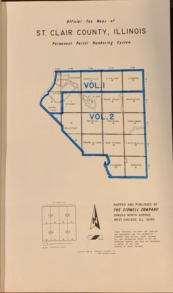 ATLAS OF ST CLAIR COUNTY ILLINOIS - 14TH EDITION - THE SIDWELL COMPANY - 1981 | eBay