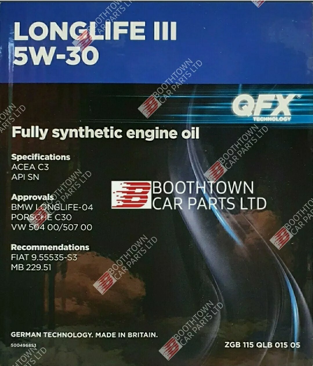 Quantum Longlife 3 5W-30 Fully Synthetic Engine Oil New 4x 5 Litre ...