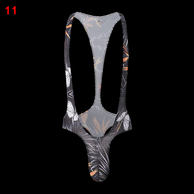 Men Sexy Mankini Beach Swimming Thong Underwear Bodysuit Swimsuit ...