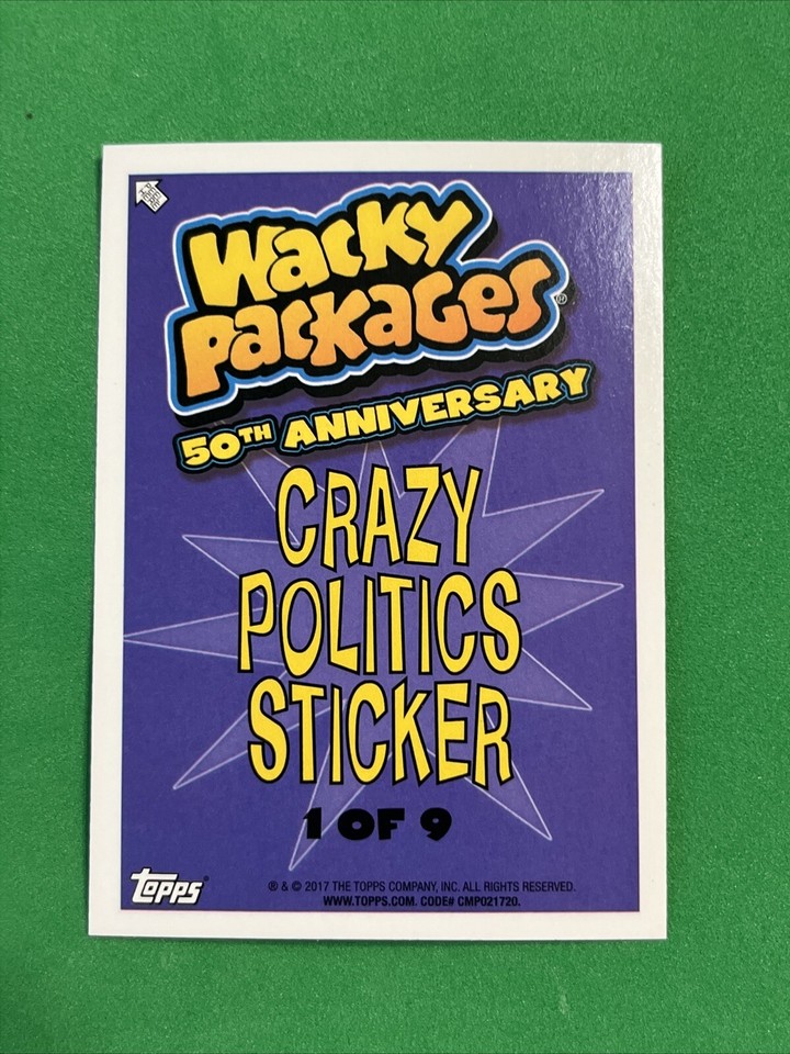 Donald Trump Building Blocks Parody Card 2017 Wacky Packages #1 Limited ...