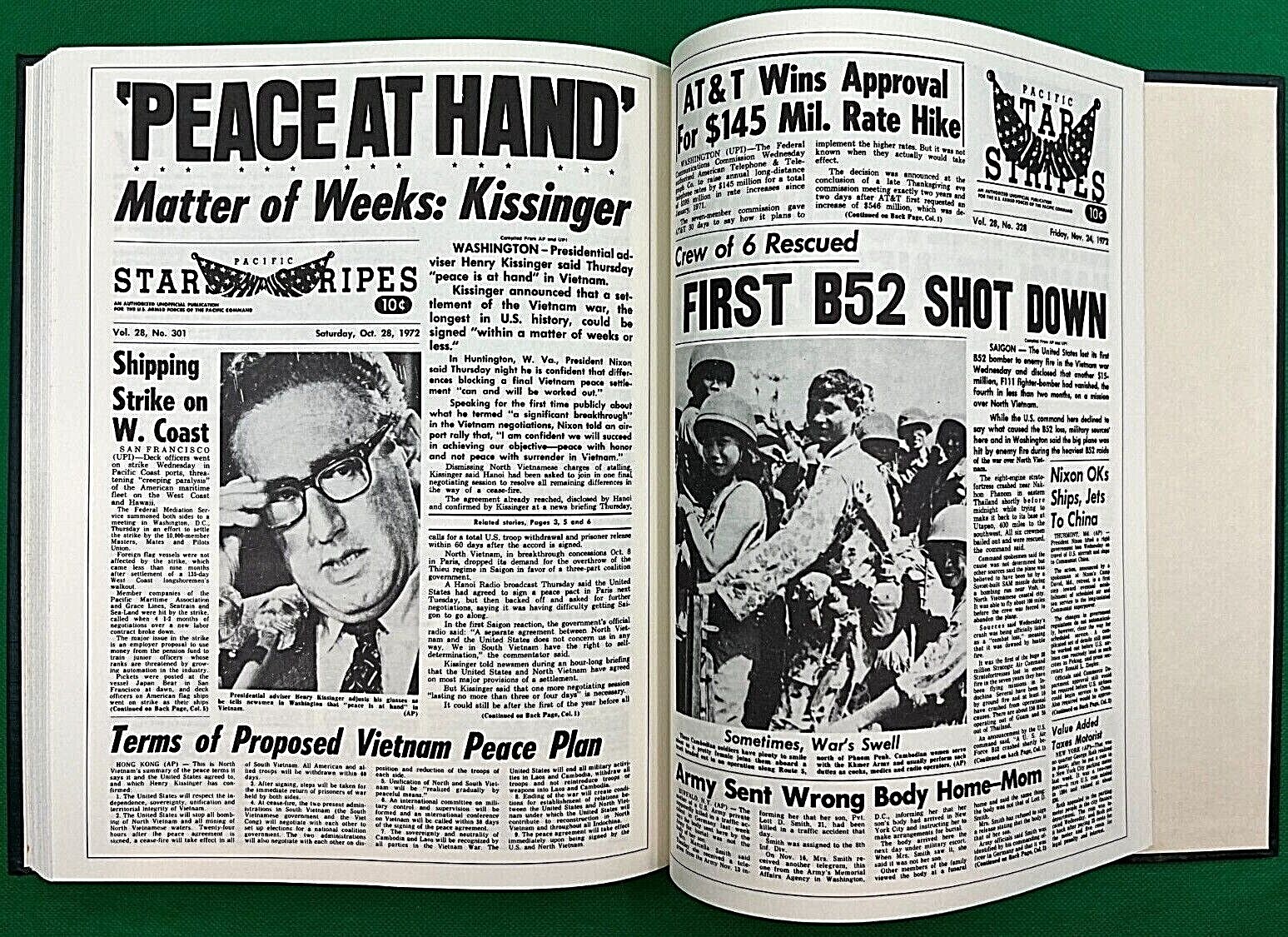 "VIETNAM FRONT PAGES: PACIFIC STARS & STRIPES" BY HAL DRAKE 1986 ...