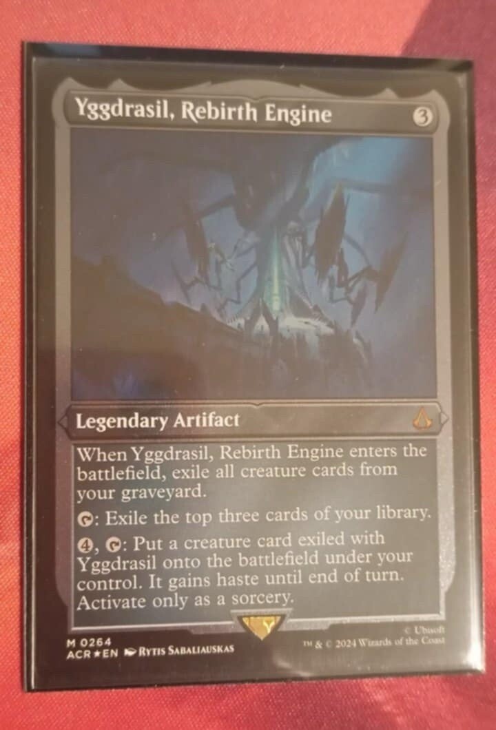 FOIL ETCHED Yggdrasil, Rebirth Engine #264 MTG ACR Assassin's Creed NM ...