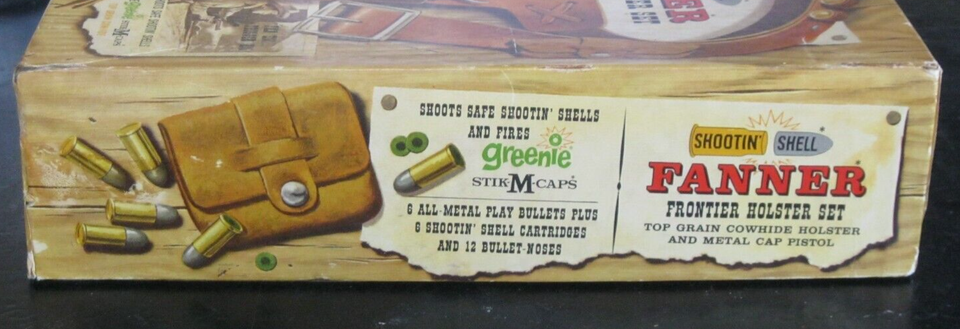 Rare Mattel Shootin' Shell Frontier Single Holster & Cap Gun Set w ...