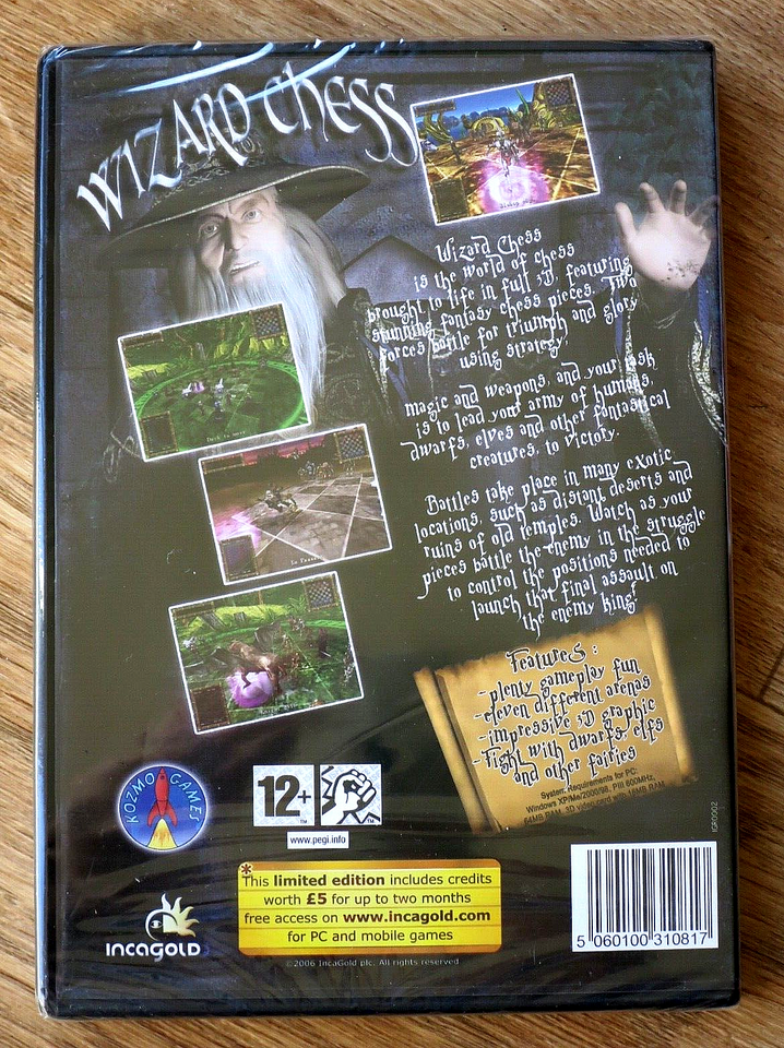 Sealed WIZARD CHESS PC CD-ROM Game | eBay UK