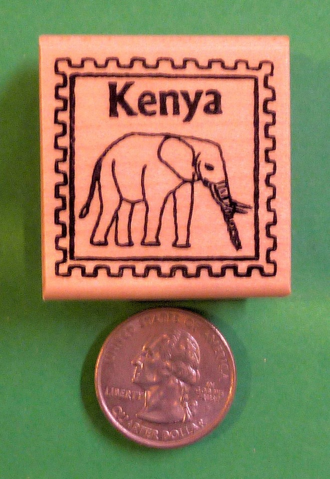 Country and Continent Passport Stamp Frame Rubber Stamps, wood mtd ...