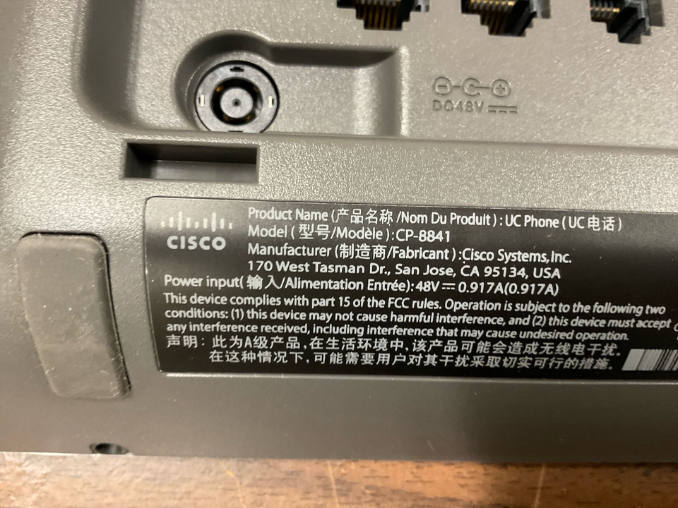 Cisco CP-8841-K9 IP Phone Color VoIP PoE Tested and Reset | eBay