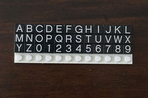 NEW Lego 36x 1x1 tile - Complete set of LETTERS and NUMBERS LOT - Rare ...