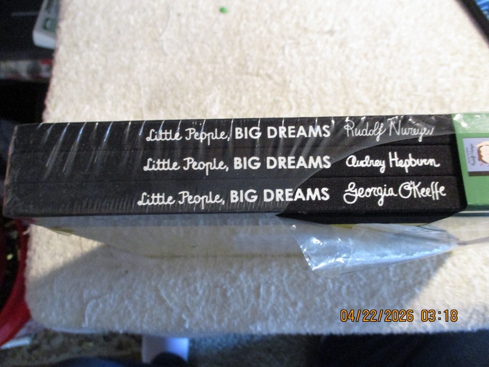 Little People Big Dreams 3 Book Set Nureyev, Hepburn, O'Keefe HC New ...