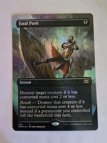 MTG: [Borderless, Foil] Fatal Push (Near Mint) - Double Masters #343 | eBay