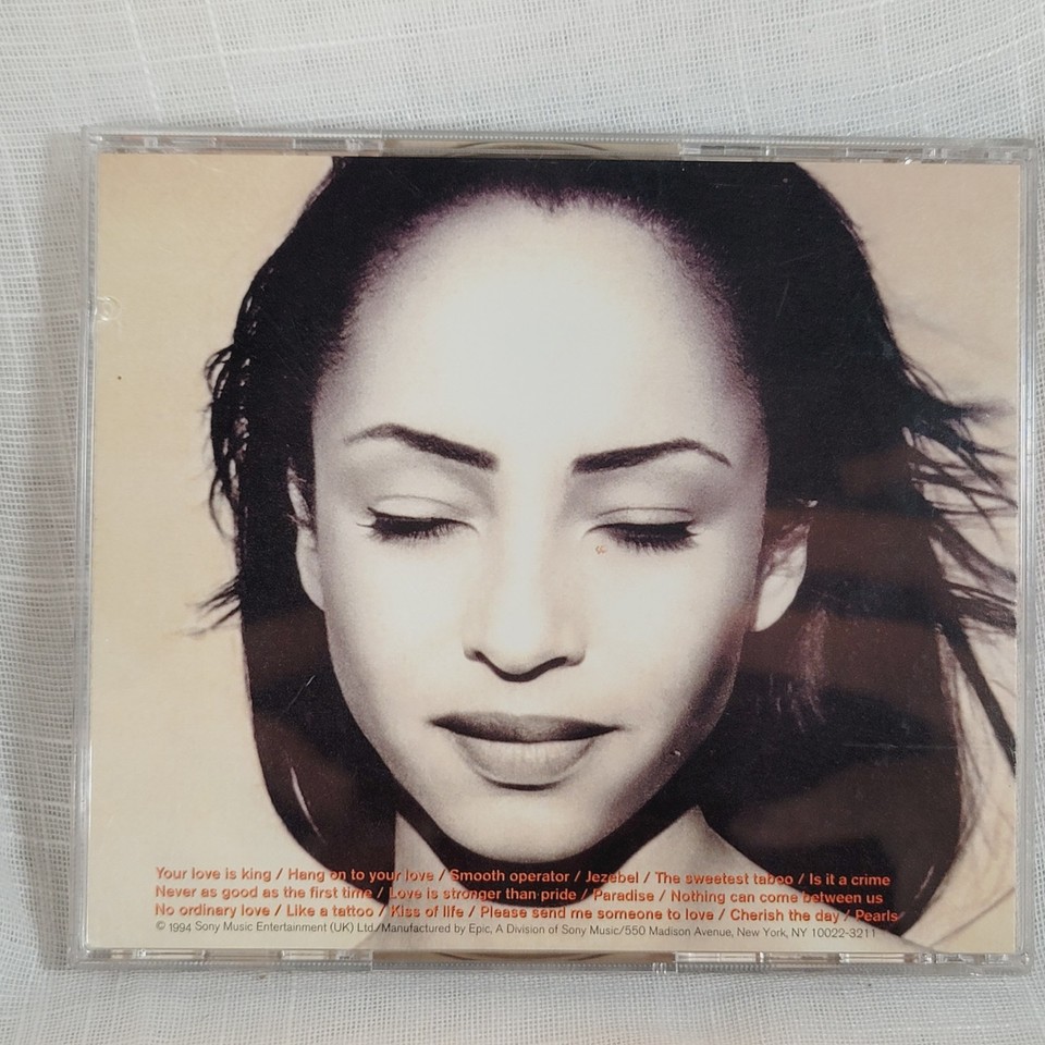 The Best of Sade by Sade (CD, 1994, Epic ) Disc VG Condition | eBay
