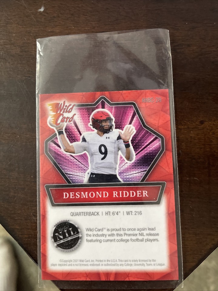Desmond Ritter Wild Card Red NFL Rookie First Pro Card | eBay