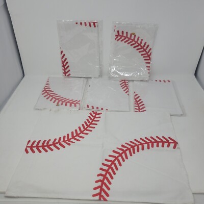 (6) Baseball Placemat Flags Monogram Or Embroidery Baseball Stitch 17 ...