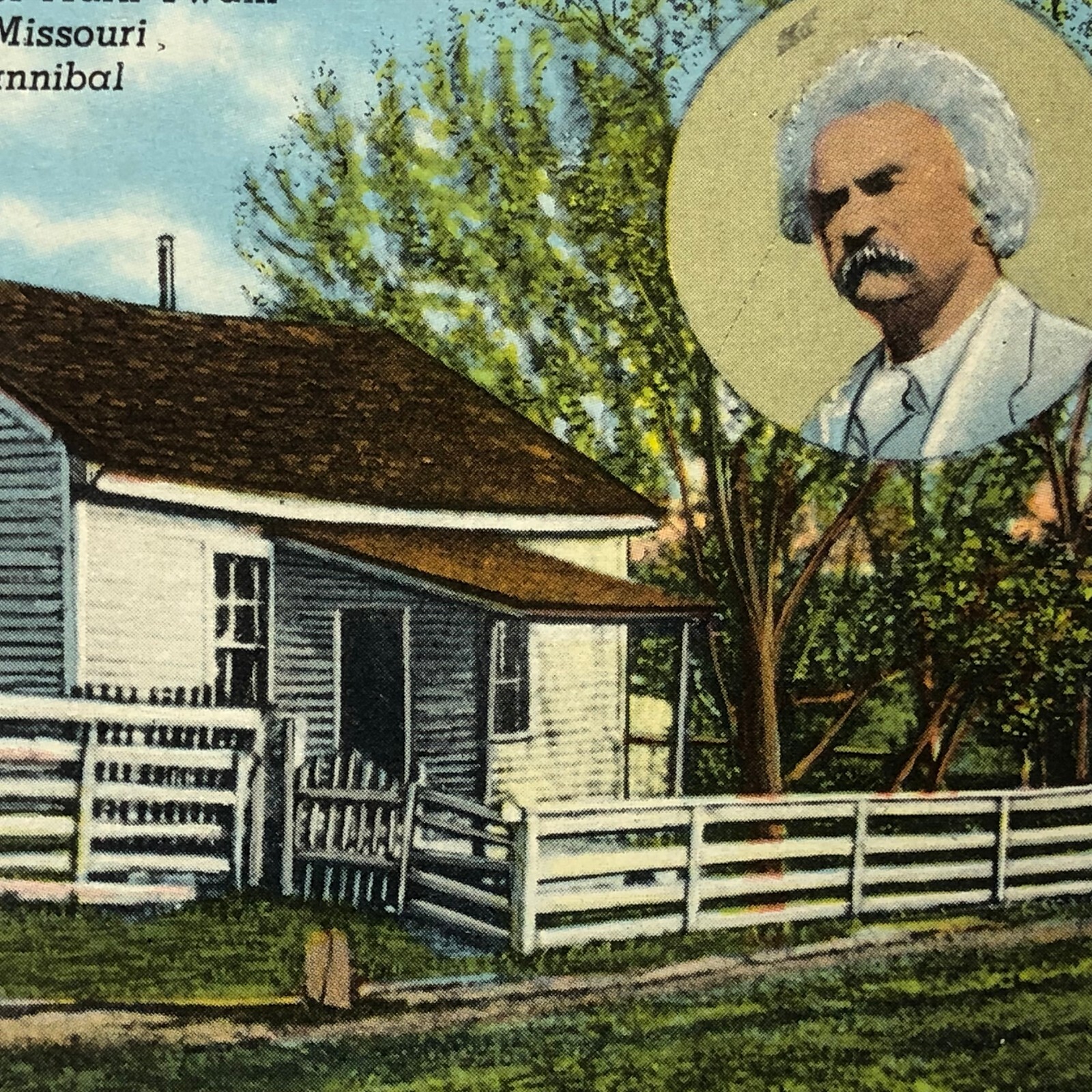 Vintage 1962 Florida Missouri Postcard Mark Twain Birthplace | eBay