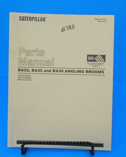 CAT Caterpillar BA22 BA25 BA30 ANGLING ANGLE BROOM PARTS MANUAL BOOK ...