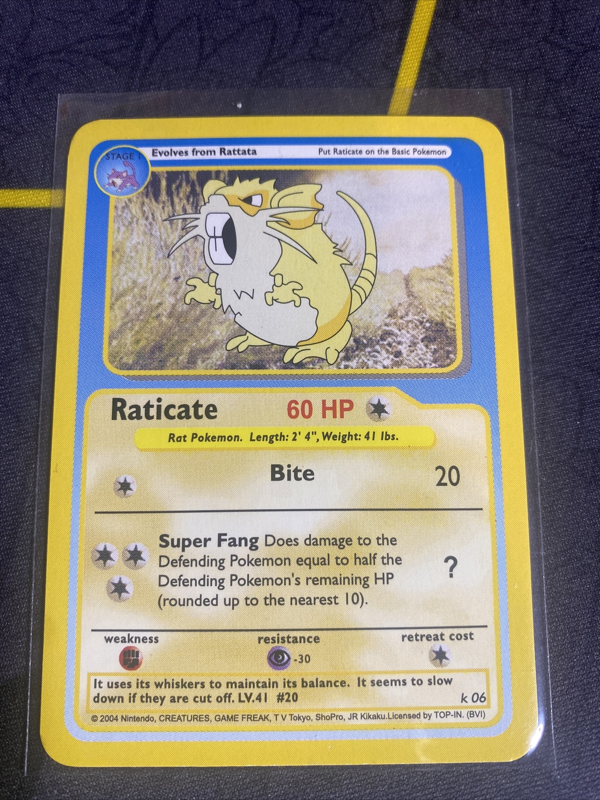 RATICATE FUNSKOOL POKEMON CARD 2004 INDIA | eBay