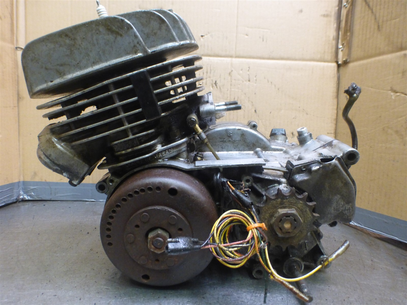 1974 Suzuki TS250 SM449! engine motor good compression | eBay
