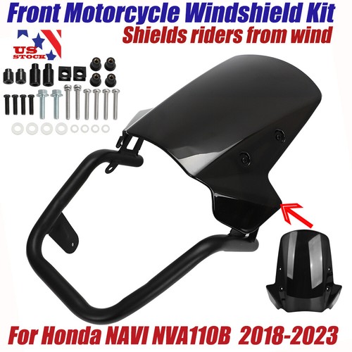 For Honda NAVI NVA110B 2018-2023 Front Wind Screen Kit With Mounting ...