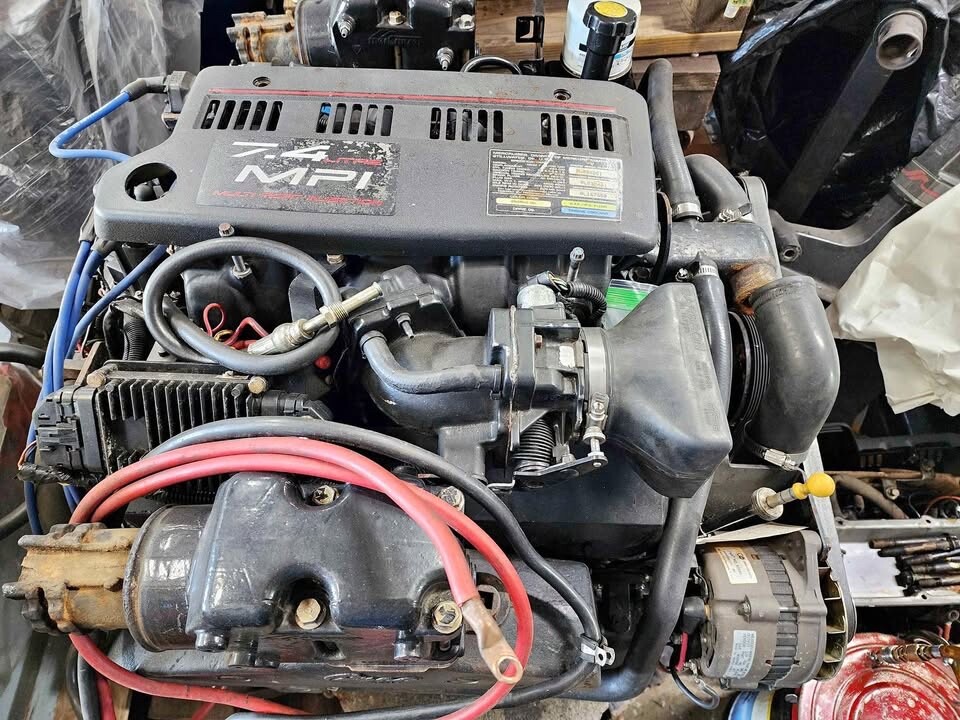2002 Mercruiser 7.4L 454 Marine Gas Engine , Running Take-Out | eBay