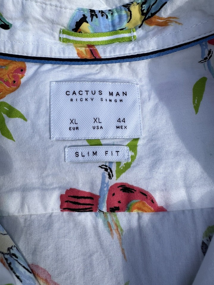 Cactus Man by Ricky Singh Button Down Casual Toucan Shirt - Men’s XL ...