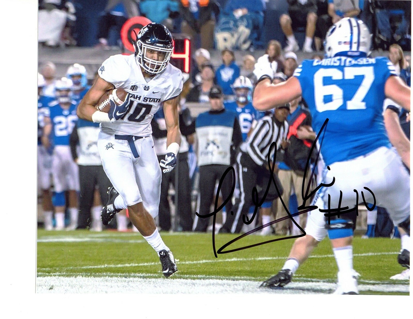 Tipa Galeai Utah State signed autographed 8x10 football photo 2020 NFL ...