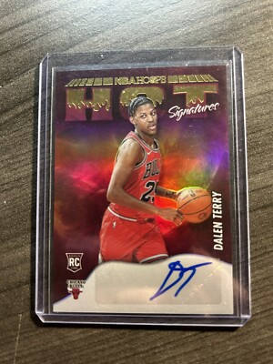 2022-23 Panini NBA Hoops Hot Signatures Rookie Dalen Terry Bulls B1 | eBay