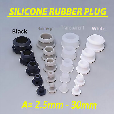 Silicone Rubber Grommet Plug Bung Cable Wiring Protect Bushes Snap-on 2 ...