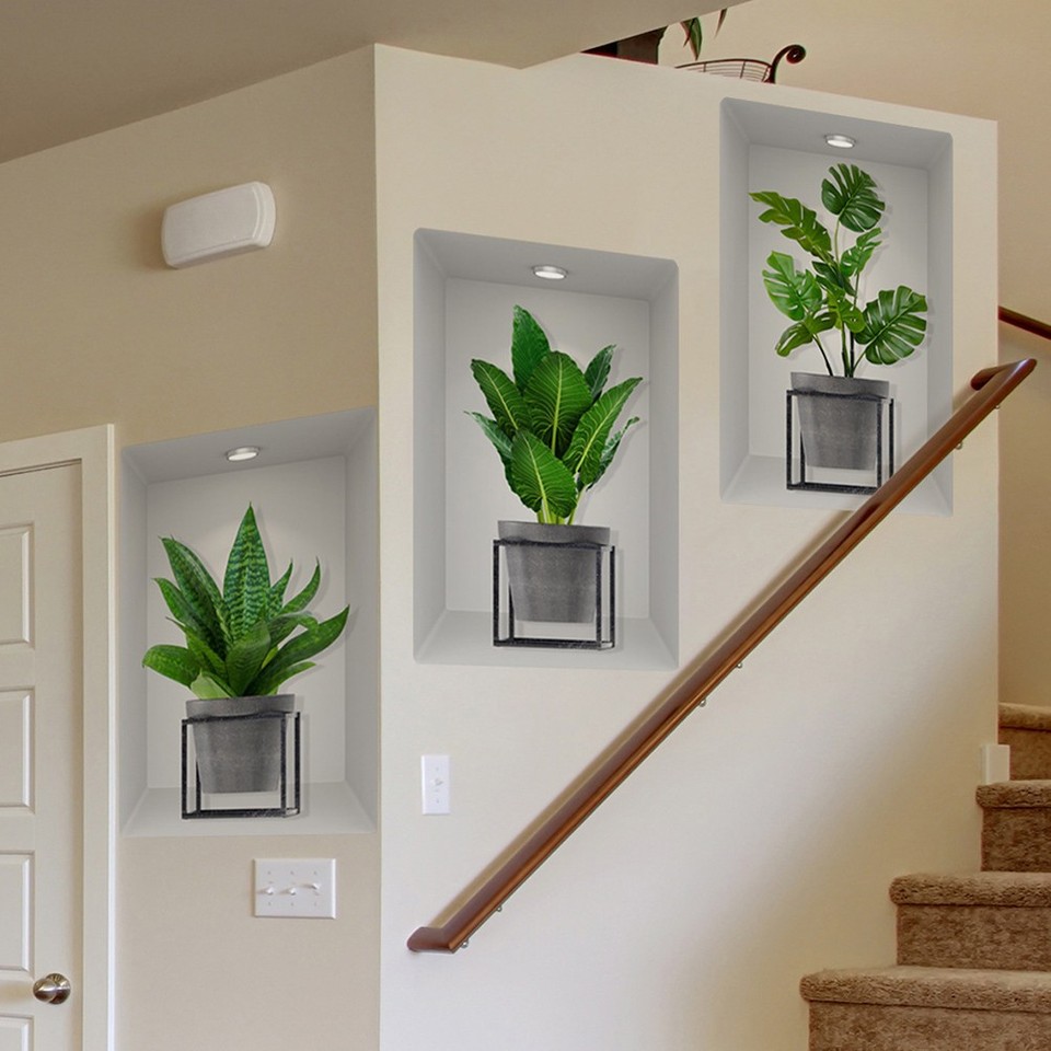 3 Sheets Removable Wall Decals Stickers Decor Home Background ...