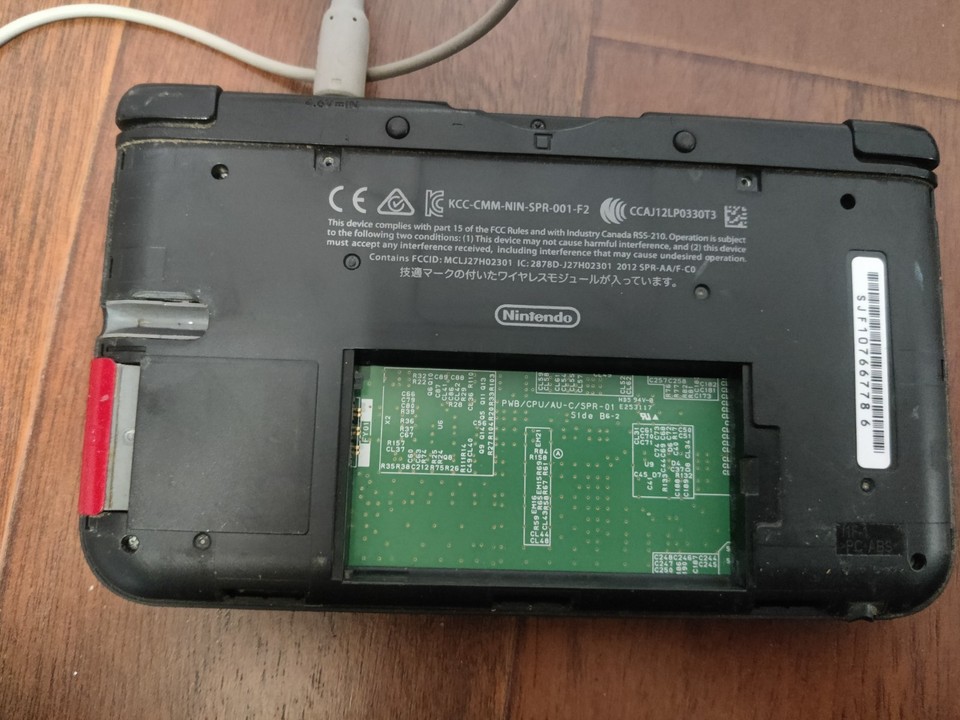 Nintendo 3DS LL XL Red/Black Console Japan For Parts Repair No Stylus ...