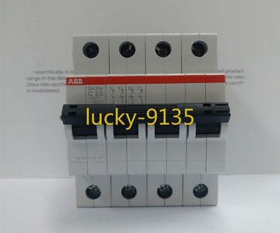 1pc New ABB Miniature Circuit Breaker Air Switch SH204-C20 4P20A 380V ...