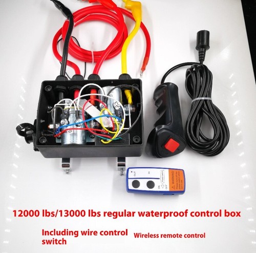 12000 Lb Winch Control Box with Wireless Remote Control Off-Road Winch ...