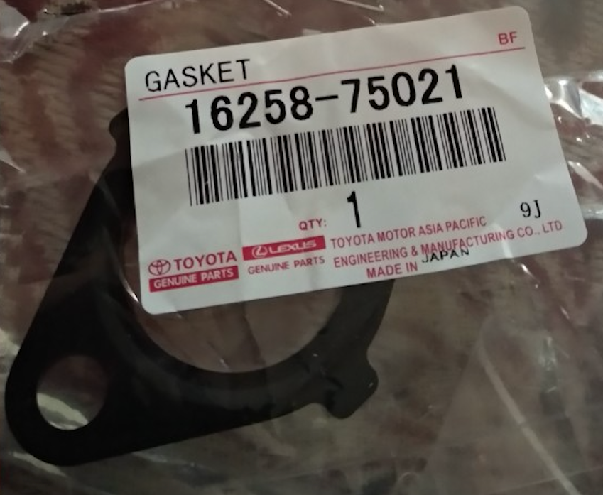 TOYOTA GENUINE TACOMA 4RUNNER GASKET WATER BY PASS PIPE 16258 - 75021 ...