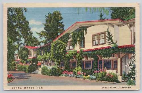 Santa Maria Inn California Mission Trail Exterior Craftsman Postcard | eBay